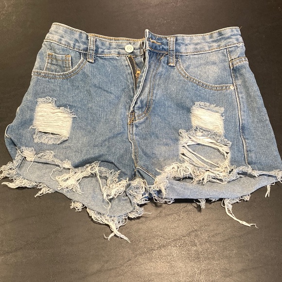 SHEIN | Shorts | Shein Ripped Jean Shorts | Poshmark